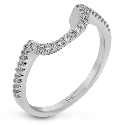 Wedding Band in 18k Gold with Diamonds – Simon G. Jewelry