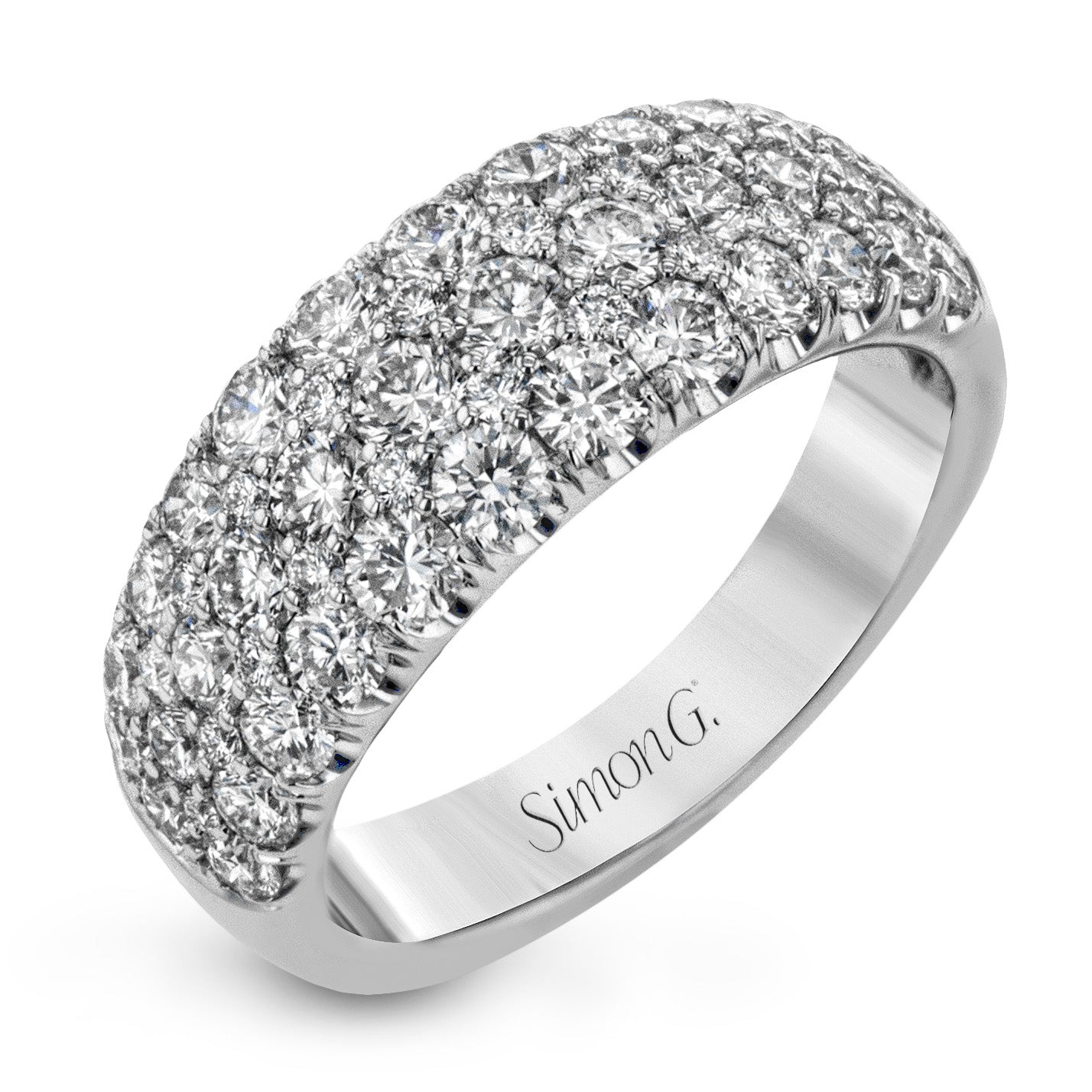 Anniversary Ring In 18k Gold With Diamonds – Simon G. Jewelry