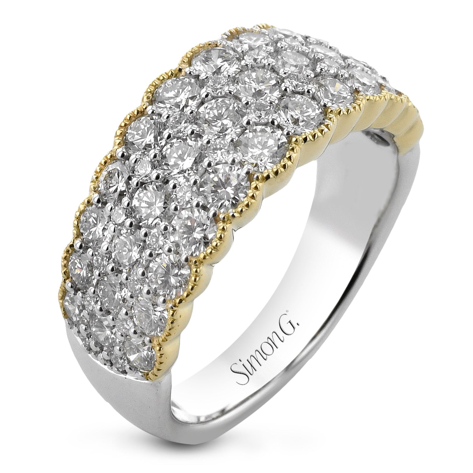 Fashion Ring In 18k Gold With Diamonds – Simon G. Jewelry
