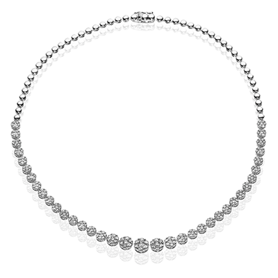 Necklace in 18k Gold with Diamonds – Simon G. Jewelry