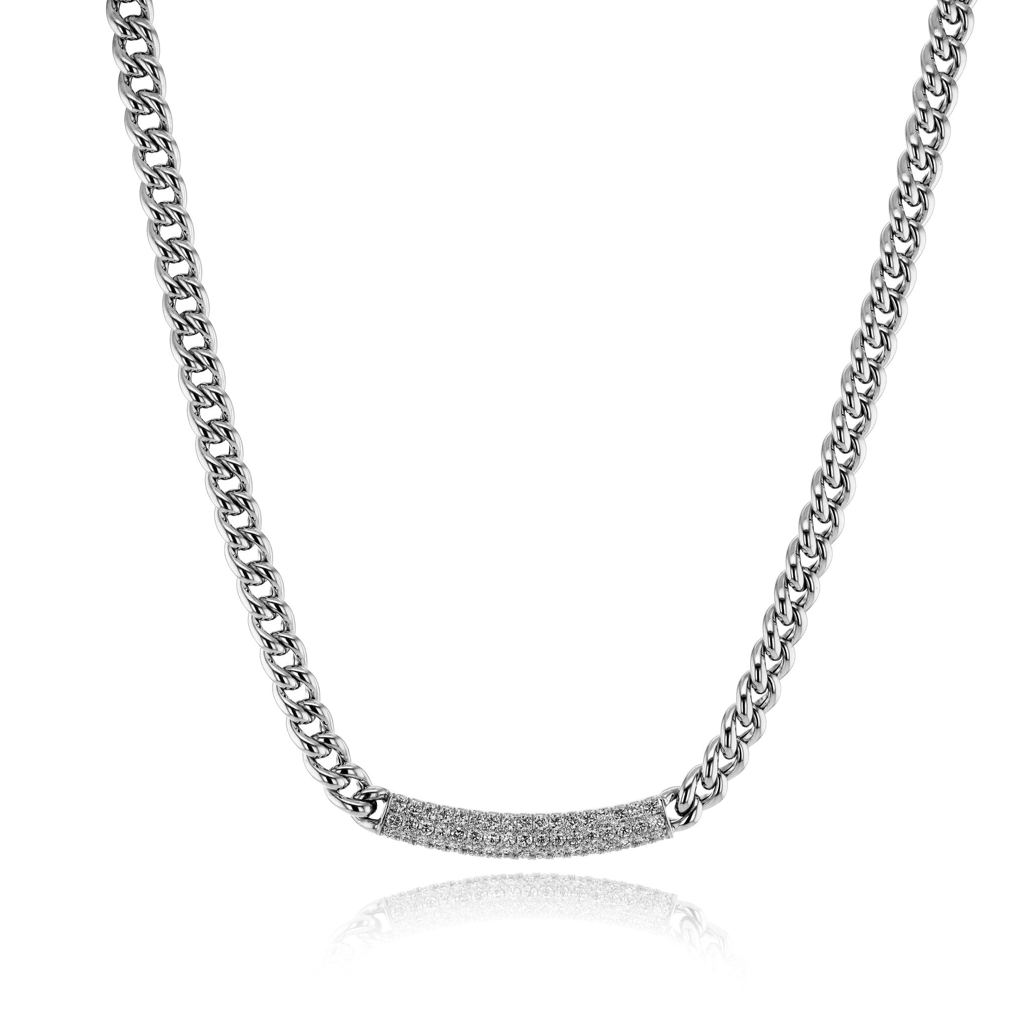 Necklace in 18k Gold with Diamonds – Simon G. Jewelry