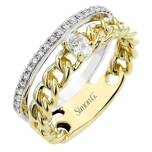 Right Hand Ring In 18k Gold With Diamonds – Simon G. Jewelry