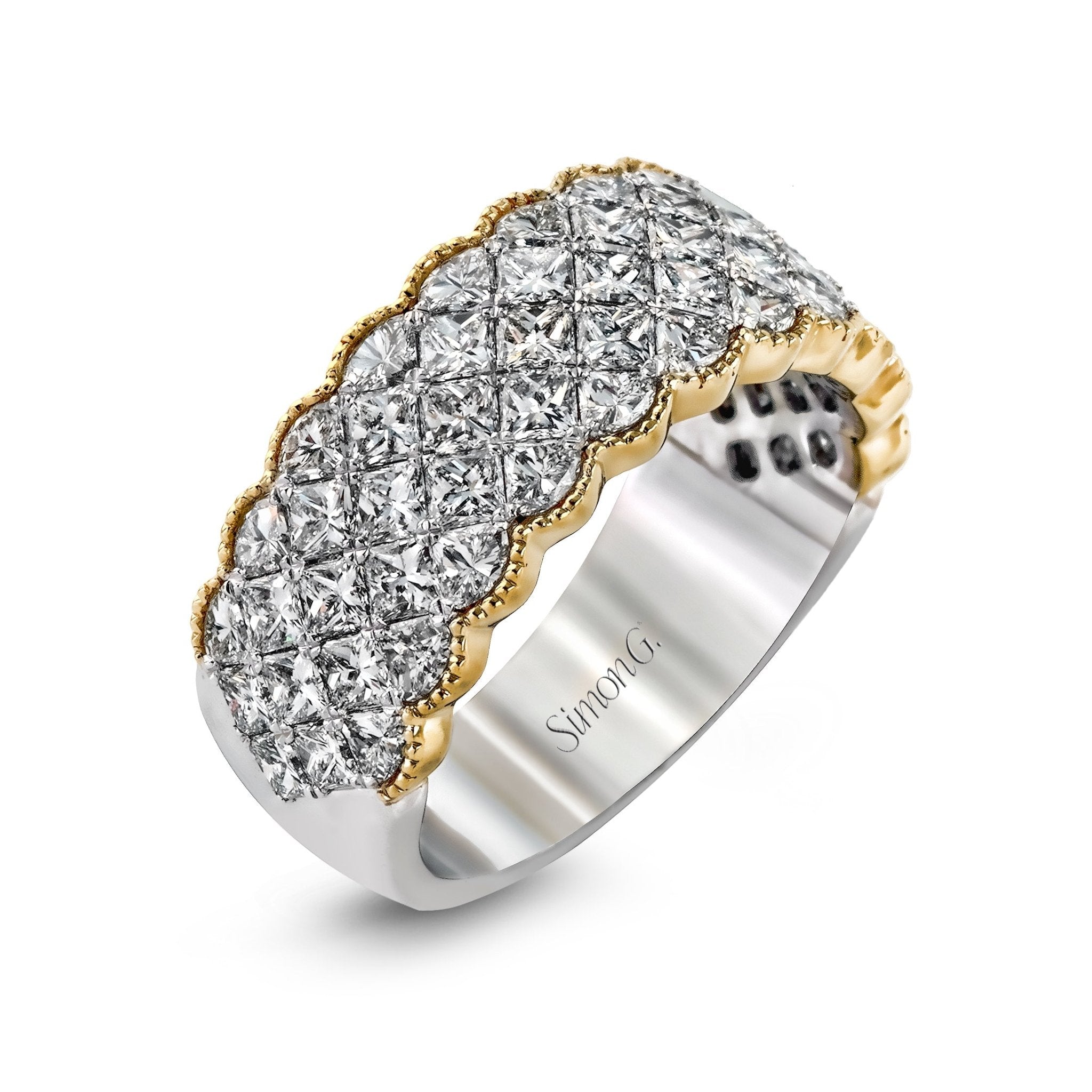 Simon-Set Anniversary Ring In 18k Gold With Diamonds – Simon G. Jewelry