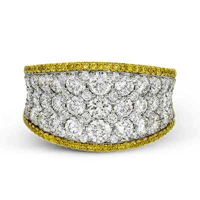 Simon-Set Fashion Ring In 18k Gold With Diamonds – Simon G. Jewelry