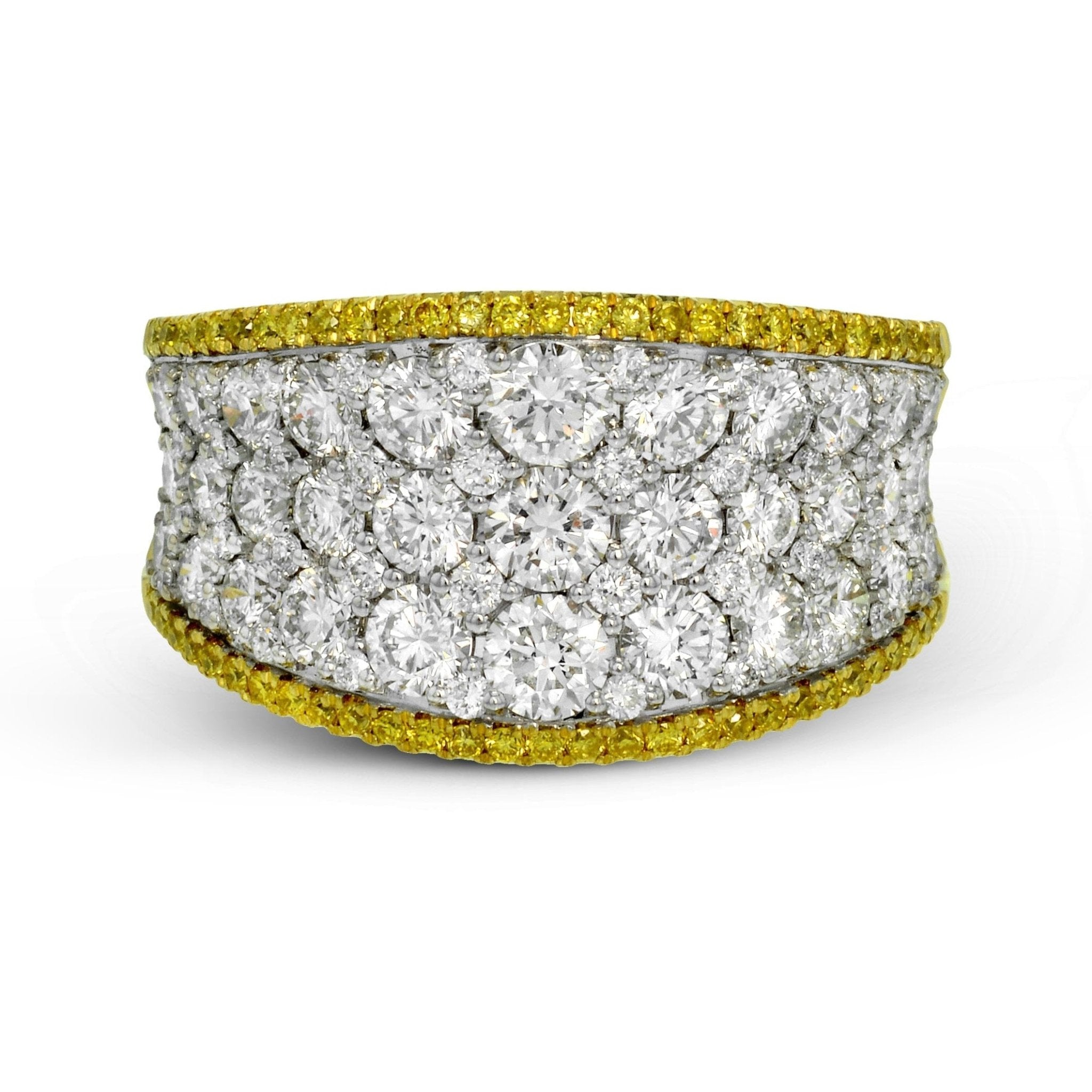 Simon-Set Fashion Ring In 18k Gold With Diamonds – Simon G. Jewelry