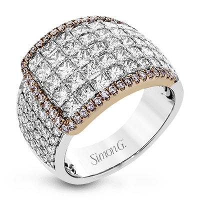 Simon-Set Fashion Ring In 18k Gold With Diamonds – Simon G. Jewelry