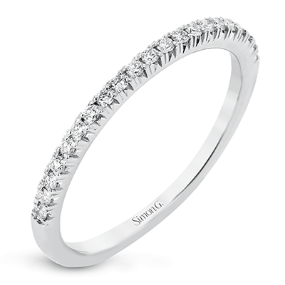 Wedding Band in 18k Gold with Diamonds – Simon G. Jewelry